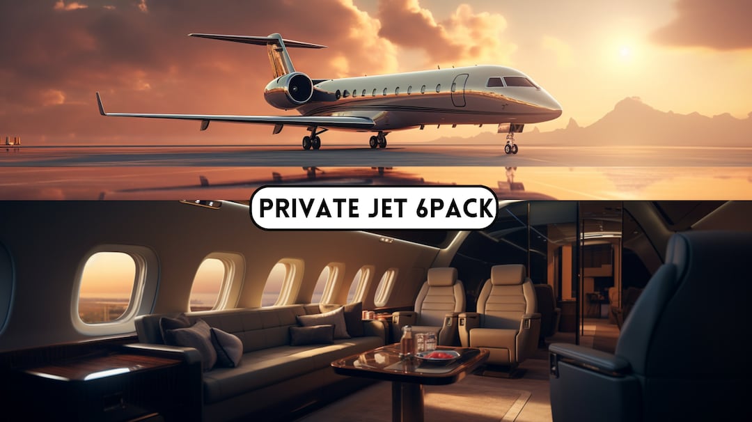 Private Jet Digital Backdrop, Digital Background, Plain Background for ...