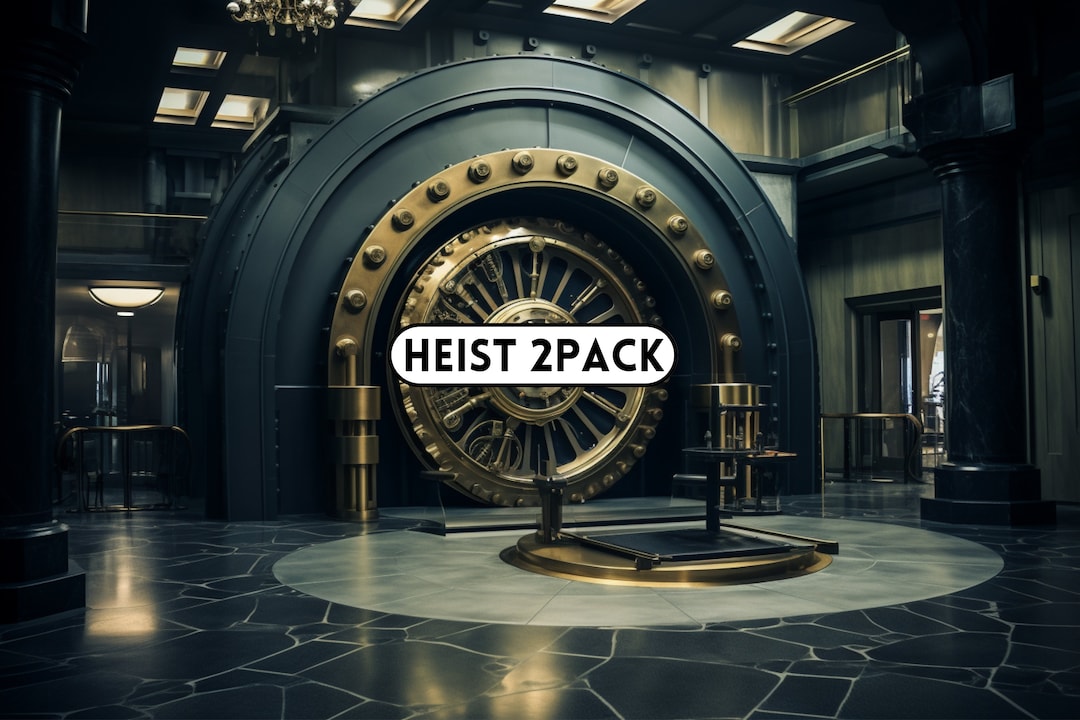 Heist Digital Backdrop, Digital Background, Robery Background for ...