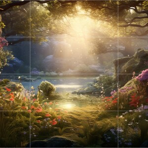 Elf Digital Backdrop, Digital Background, Elf Forest Background for ...