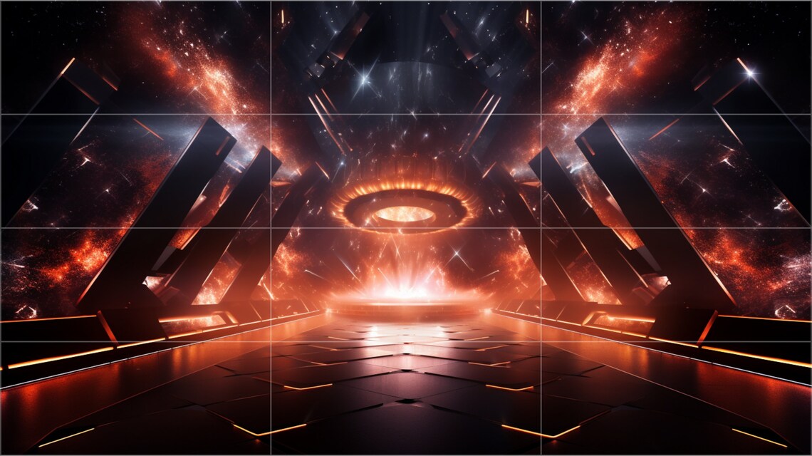 Performance Stage Digital Backdrop, Digital Background, Performance ...