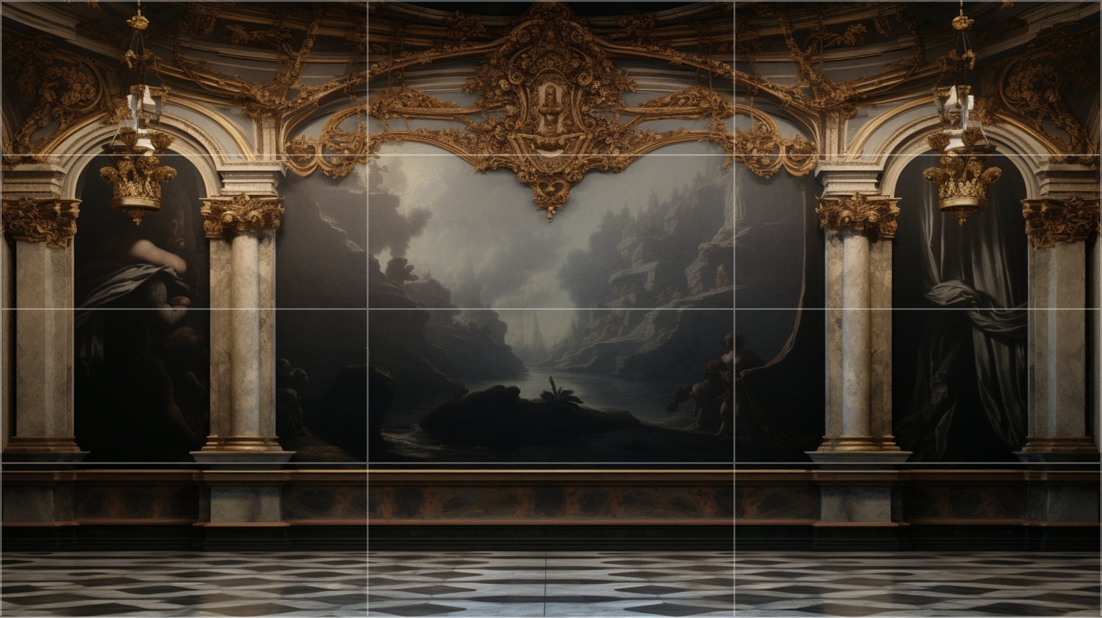 Renaissance Digital Backdrop, Digital Background, Renaissance ...