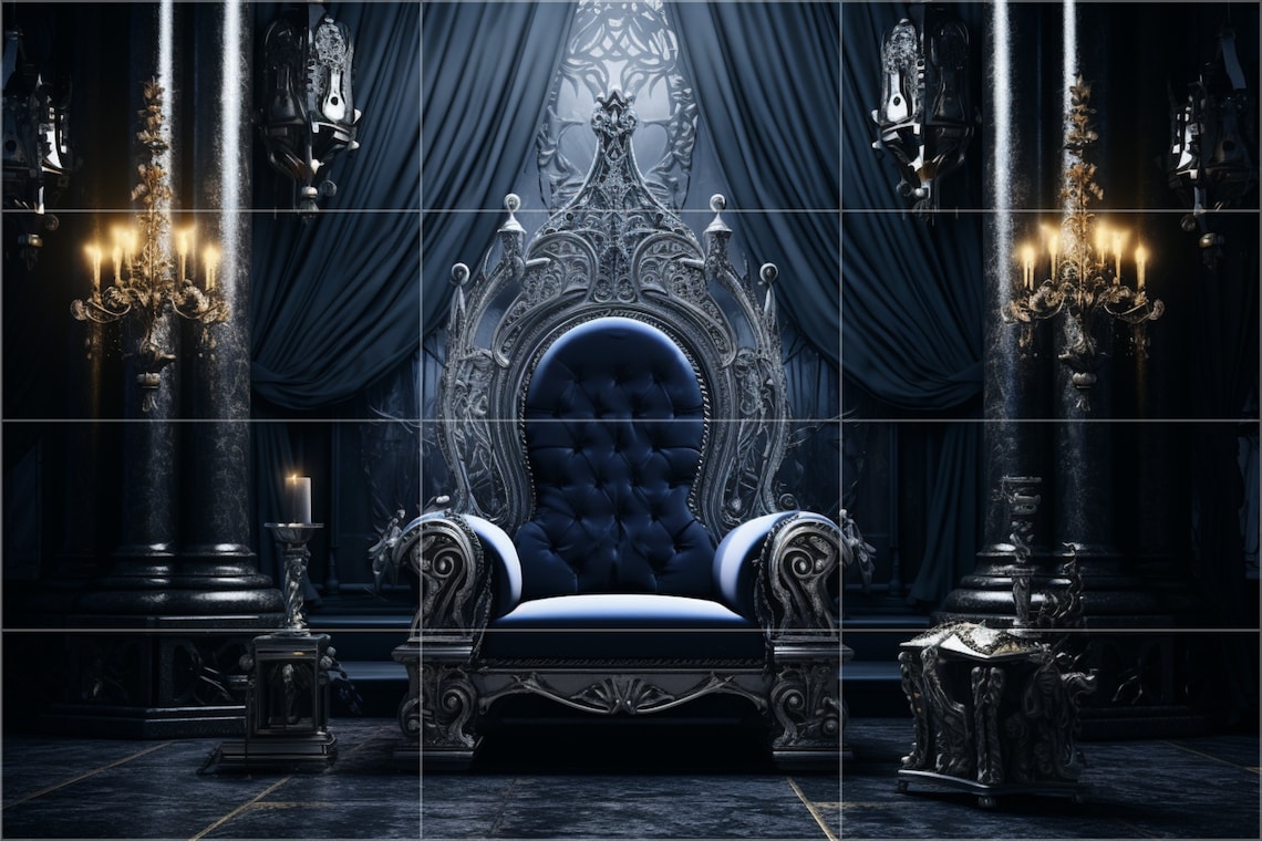 Gothic Throne Digital Backdrop, Digital Background, Gothic Throne ...