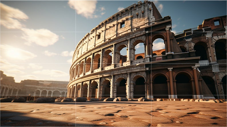 The Colosseum of Rome Digital Backdrop Digital Background - Etsy