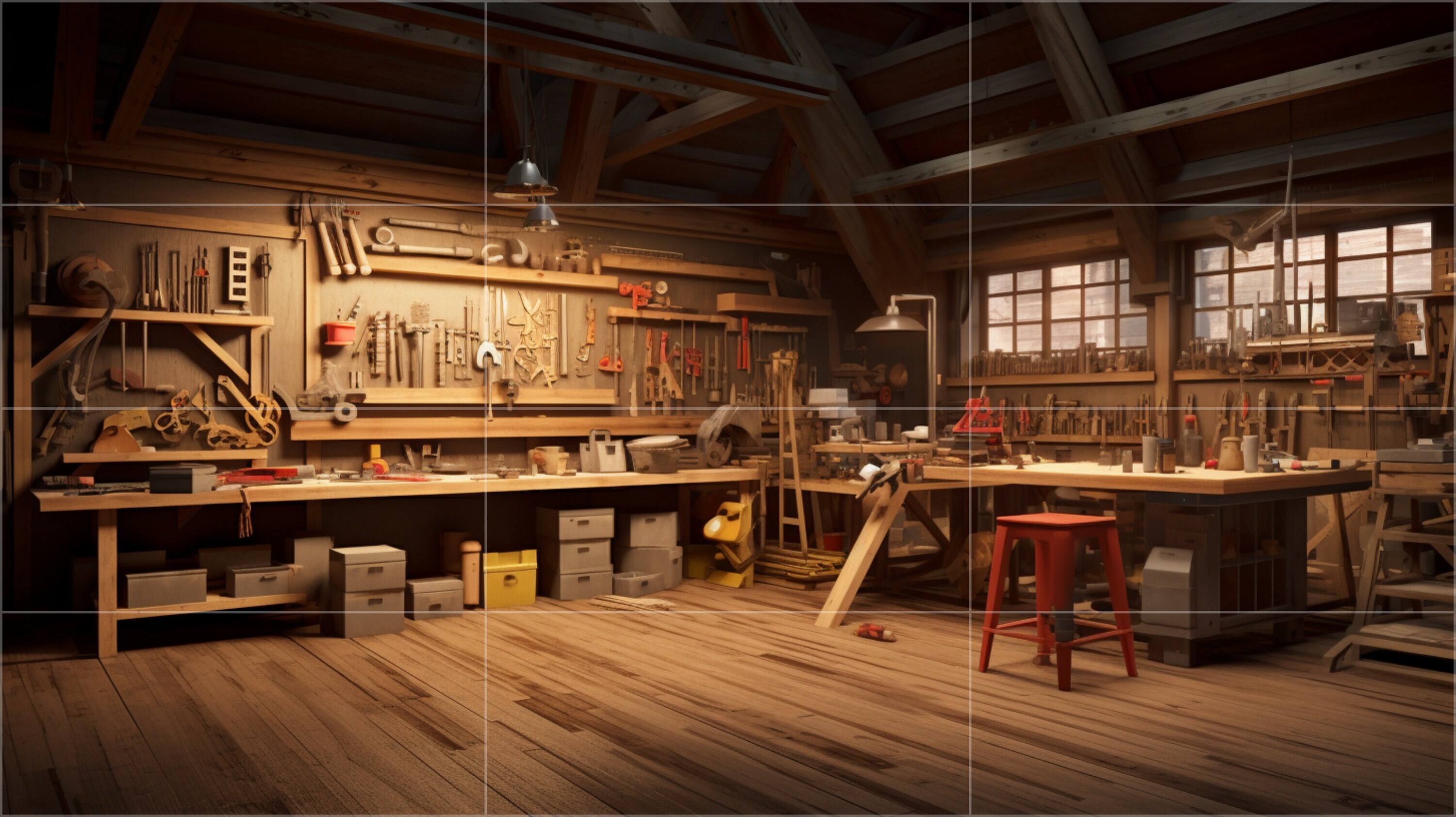 Garage Digital Backdrop, Digital Background, Working Station Background ...