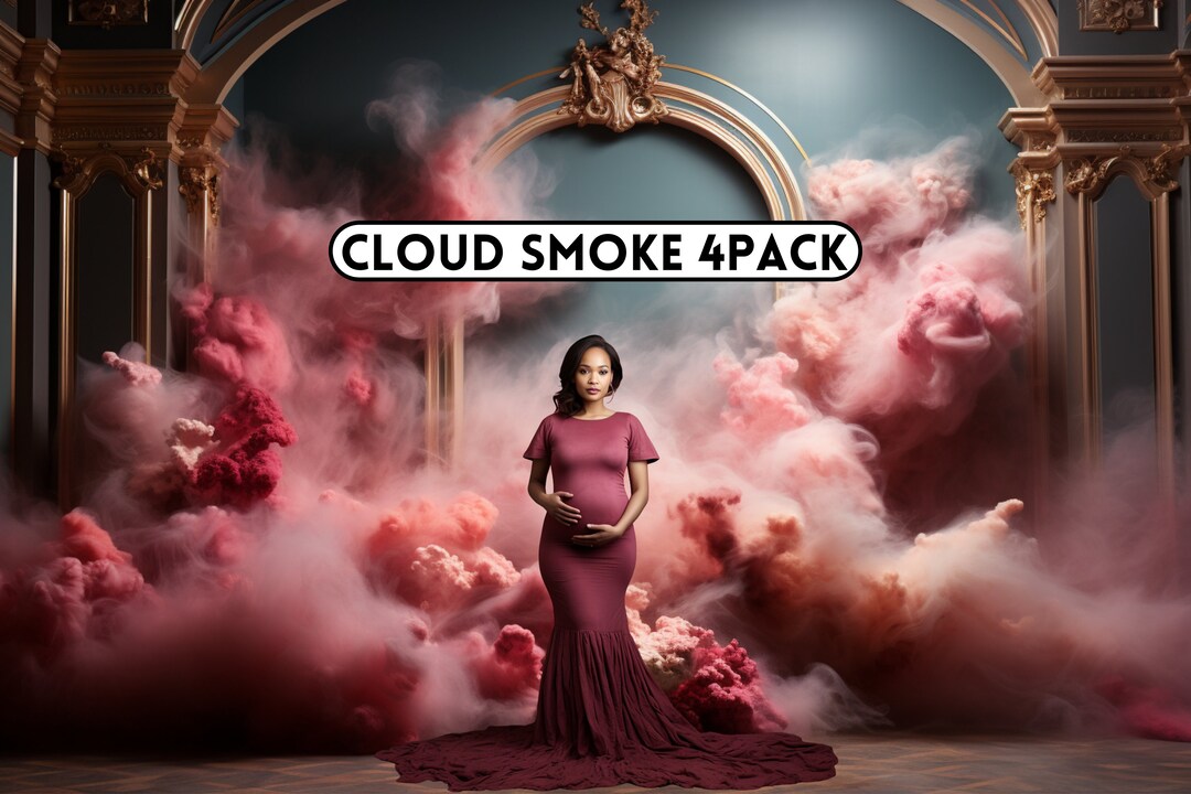 Cloud Smoke Digital Backdrop, Digital Background, Cloud Background for ...