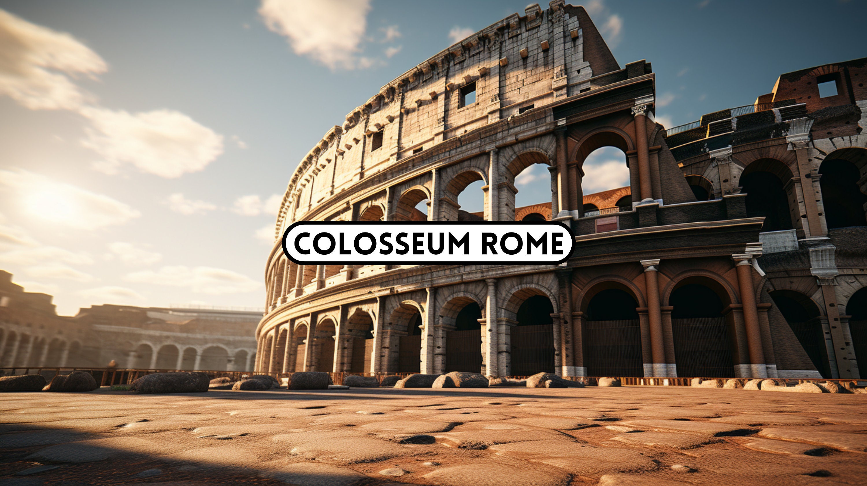 The Colosseum of Rome Digital Backdrop, Digital Background, Colosseum ...