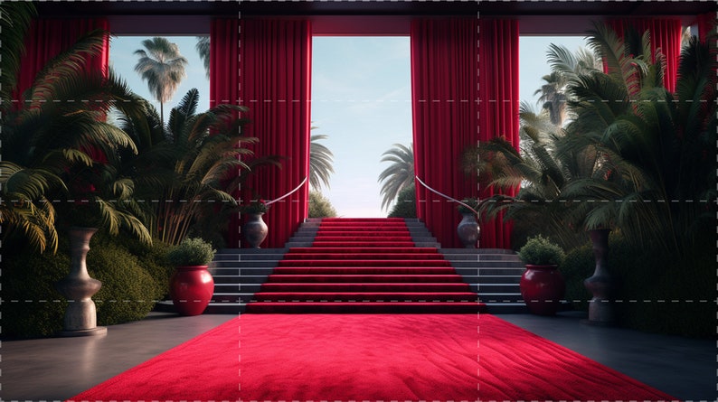 Red Carpet Digital Backdrop, Digital Background, Red Carpet Background ...