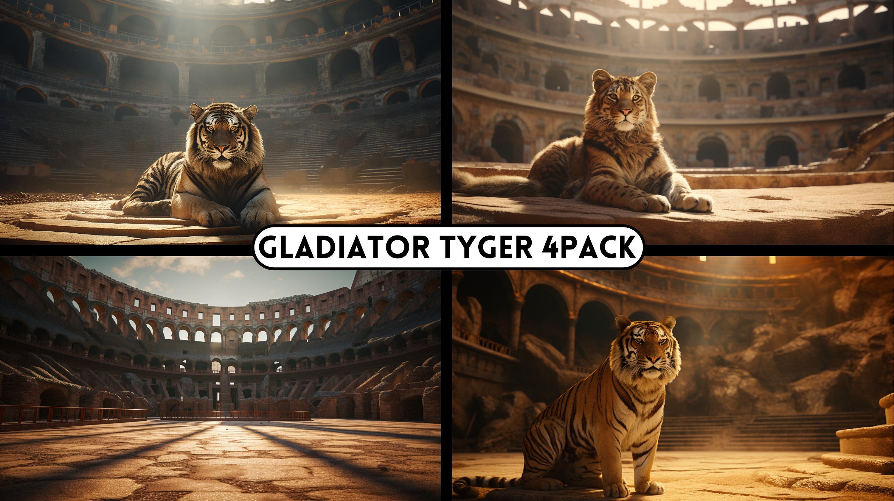 Gladiator Digital Backdrop, Digital Background, Gladiator and Tyger ...