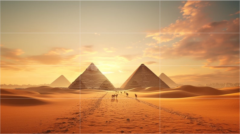 Pyramid of Geza Digital Backdrop, Digital Background, Egipt Background ...