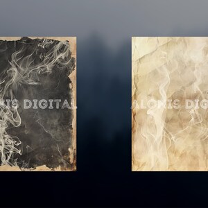 Smoke Digital Paper for Junk Journals, Scrapbooking Kit, Smokey Junk ...