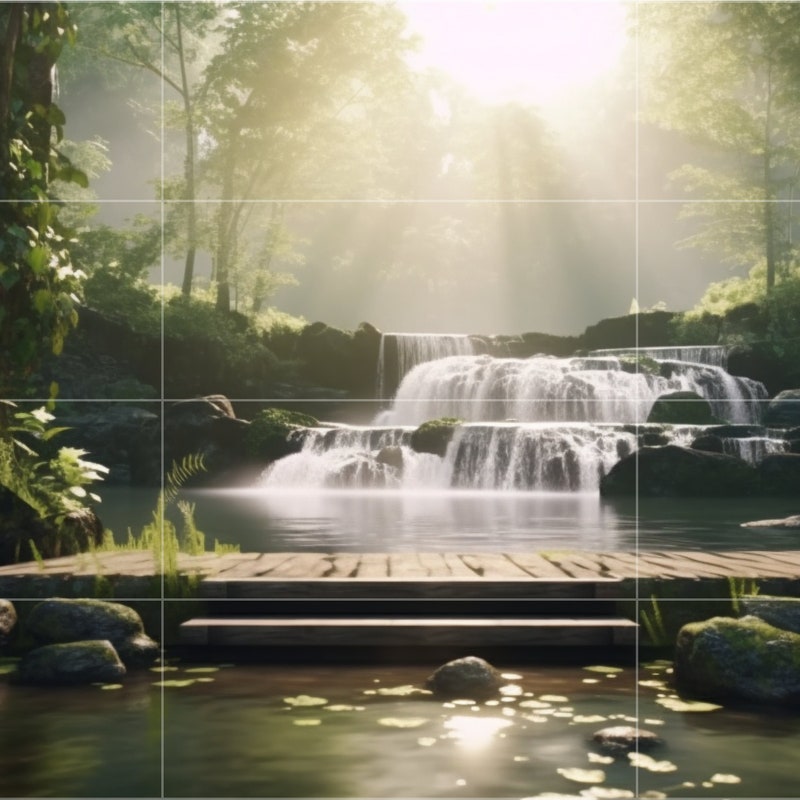 Waterfall Overlay - Etsy