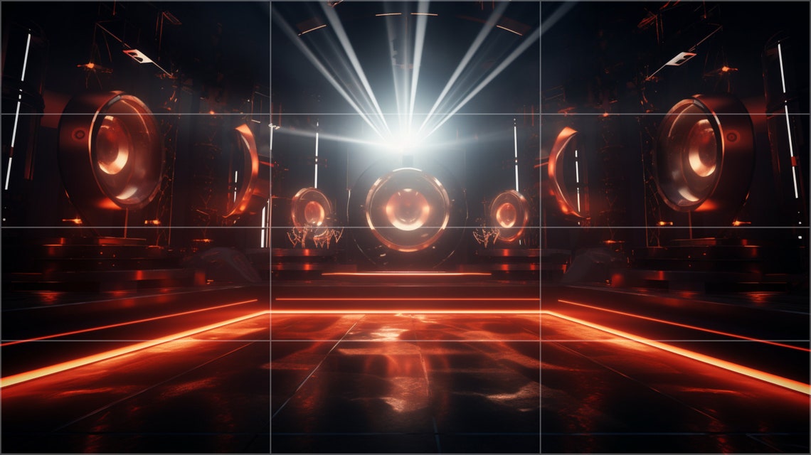 Performance Stage Digital Backdrop, Digital Background, Performance ...