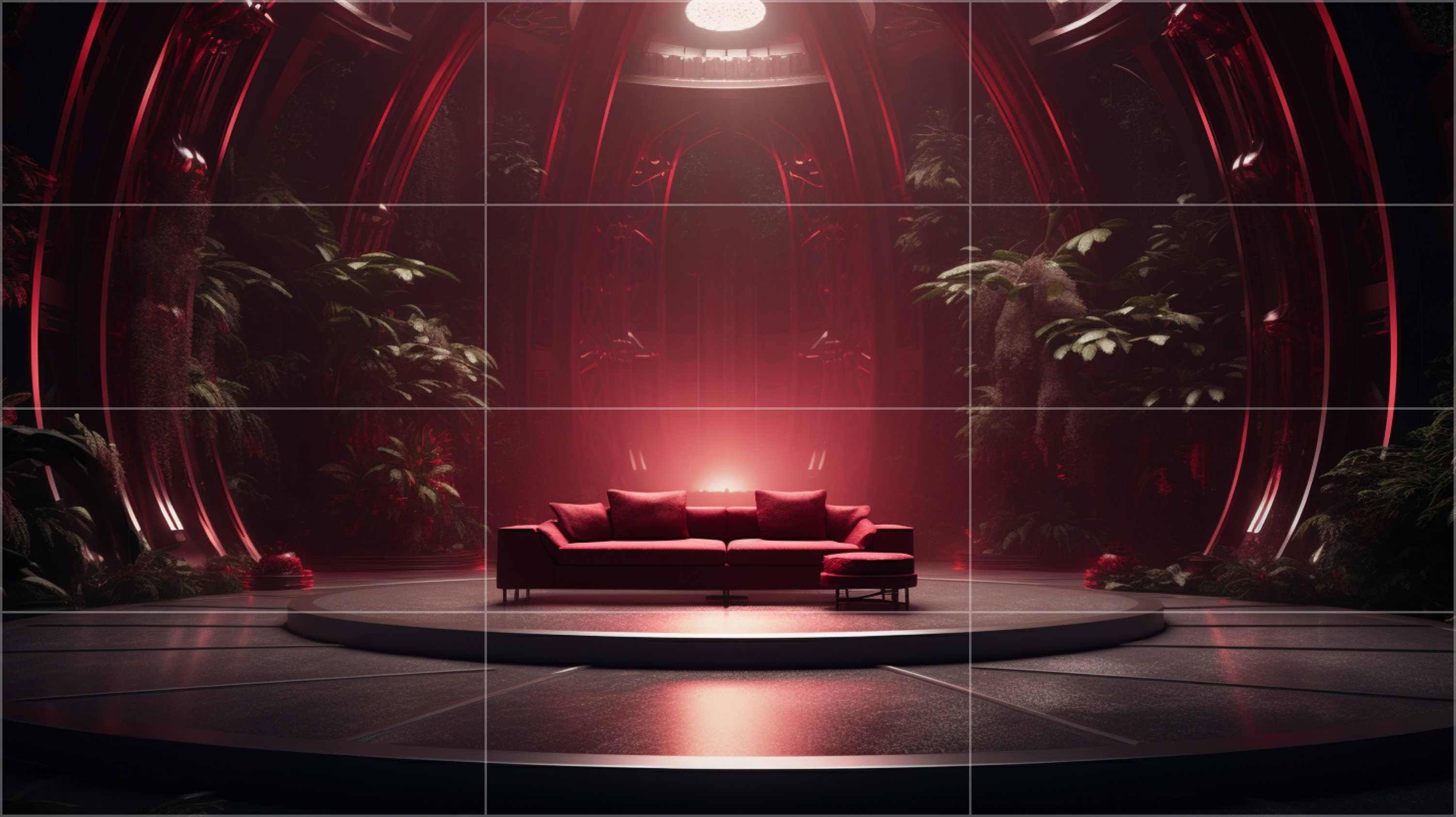 Ruby Red Room Digital Backdrop, Digital Background, Red Room Decor ...