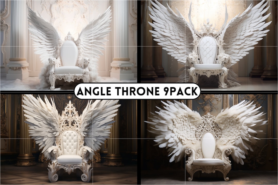 Angle Throne Digital Backdrop, Digital Background, Angle Throne ...