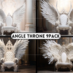 Angle Throne Digital Backdrop, Digital Background, Angle Throne ...