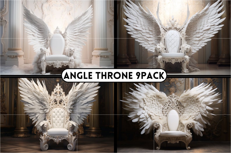 Angle Throne Digital Backdrop, Digital Background, Angle Throne ...
