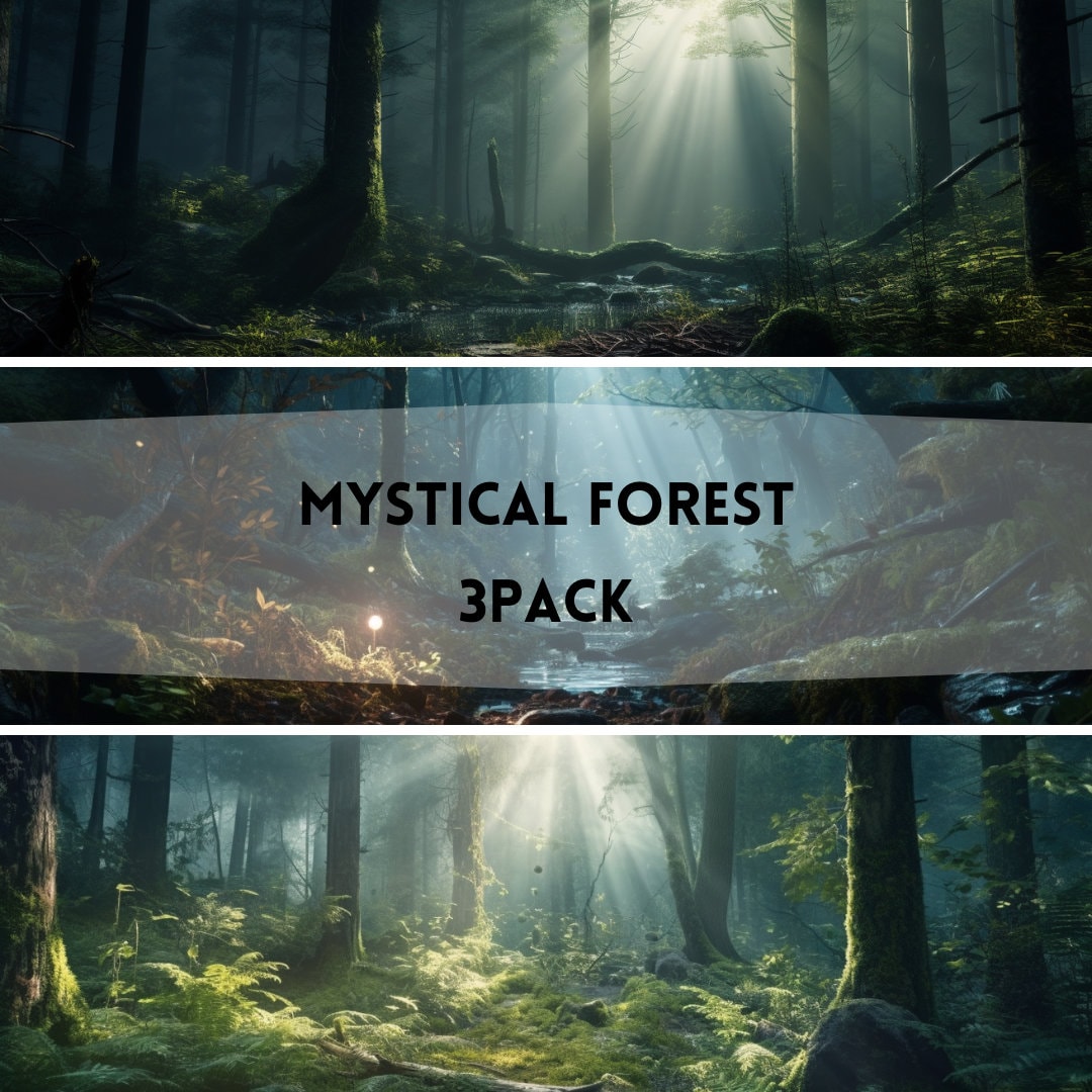 Mystical Forest High-resolution Digital Backdrop - Magical Forest - Etsy