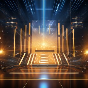 Performance Stage Digital Backdrop, Digital Background, Performance ...