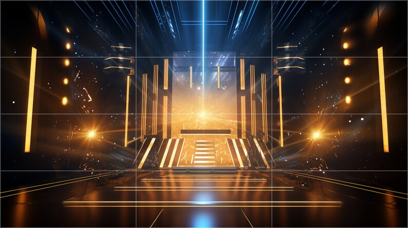 Performance Stage Digital Backdrop, Digital Background, Performance ...