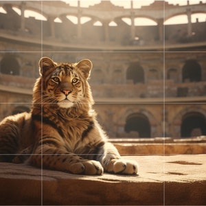 Gladiator Digital Backdrop, Digital Background, Gladiator and Tyger ...