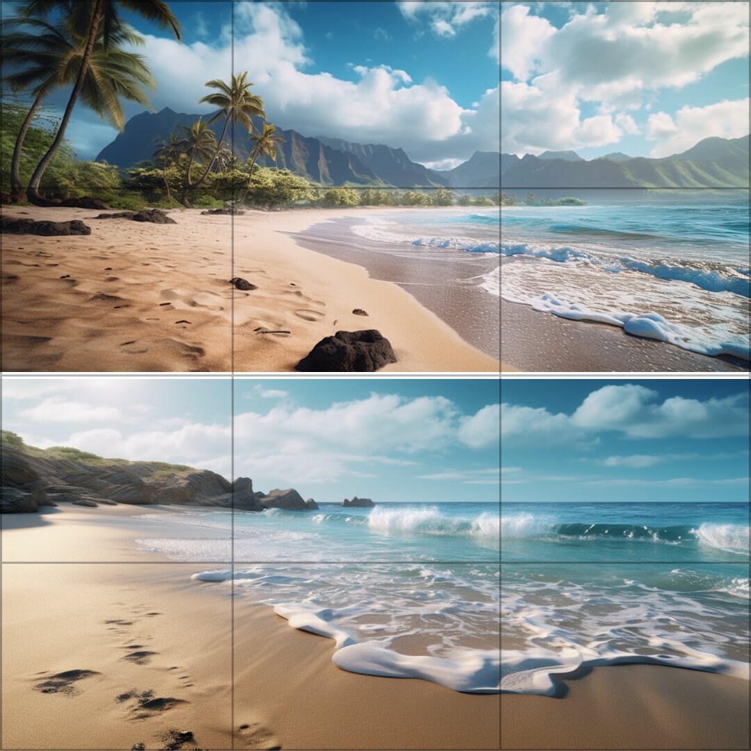 Beach Backgrounds, Hawaii, Beach Clip Art for Composite Photography ...