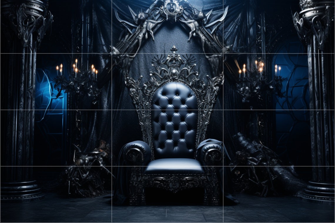 Gothic Throne Digital Backdrop, Digital Background, Gothic Throne ...