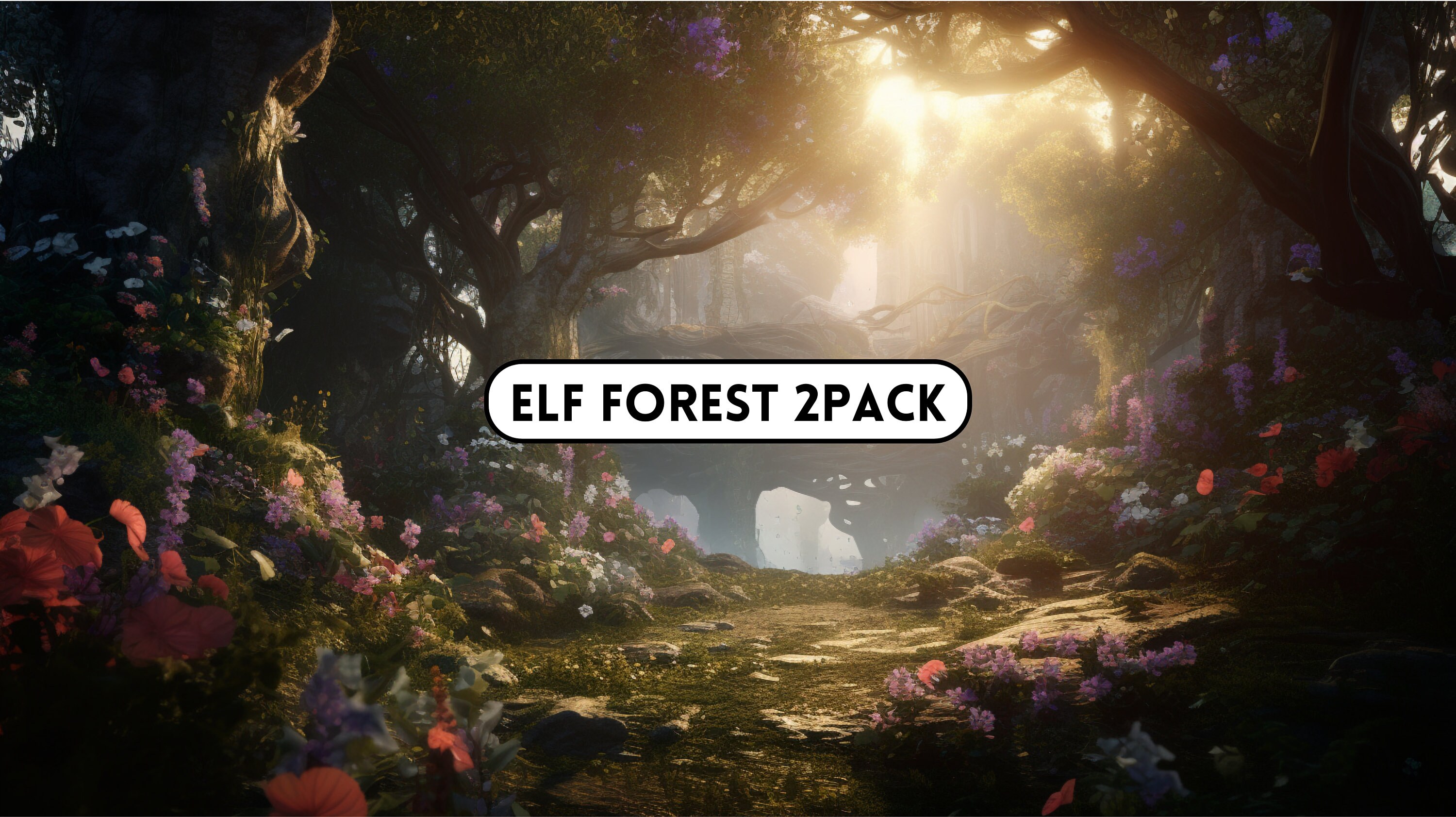 Elf Digital Backdrop, Digital Background, Elf Forest Background for ...