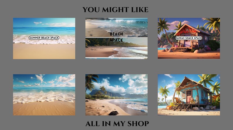 Beach Backgrounds, Hawaii, Beach Clip Art for Composite Photography ...
