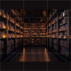 Library Digital Backdrop, Digital Background, Books Backdrop, Library ...