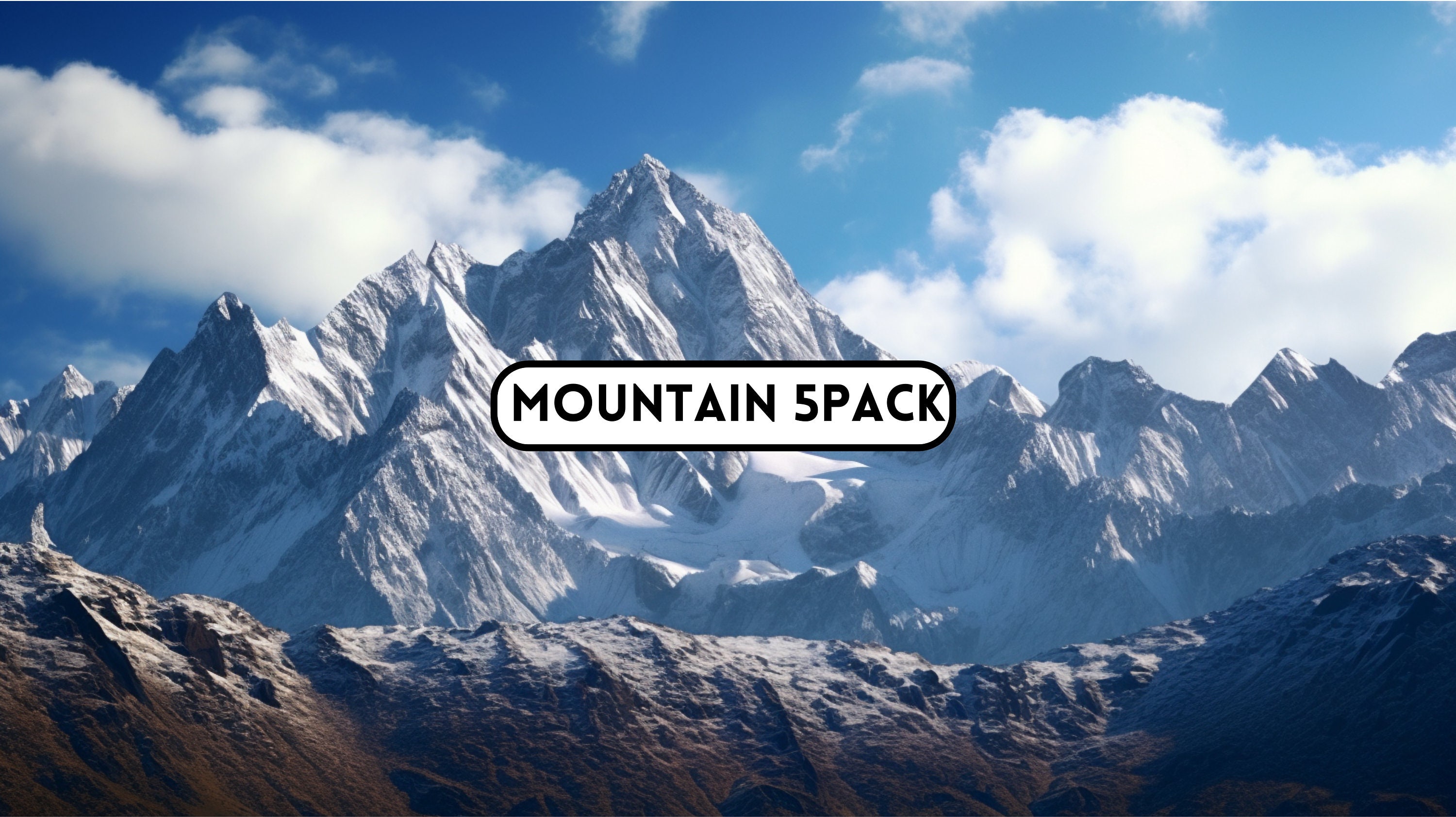 Mountain Digital Backdrop, Digital Background, Mountain Background for ...