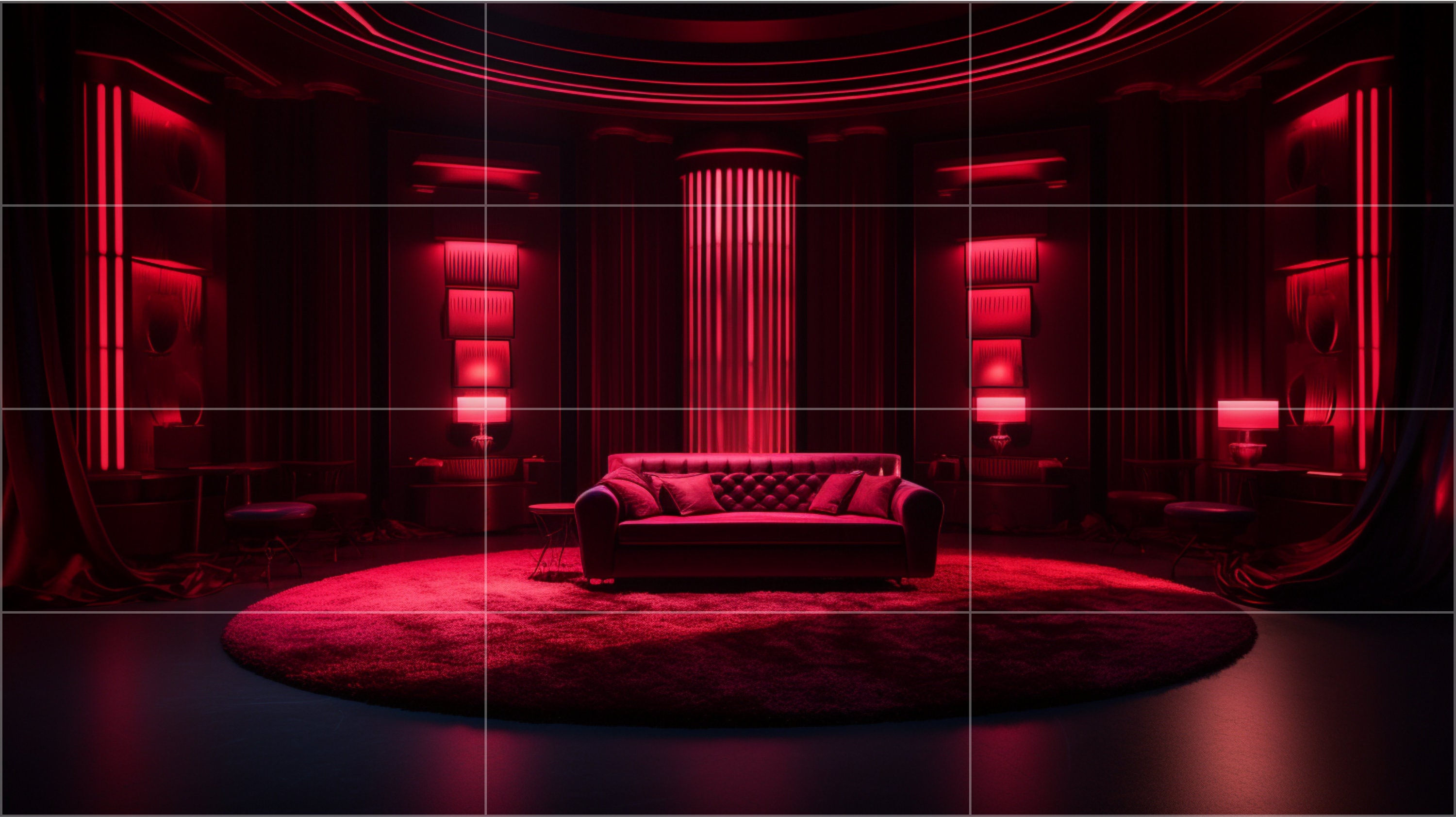 Ruby Red Room Digital Backdrop, Digital Background, Red Room Decor ...