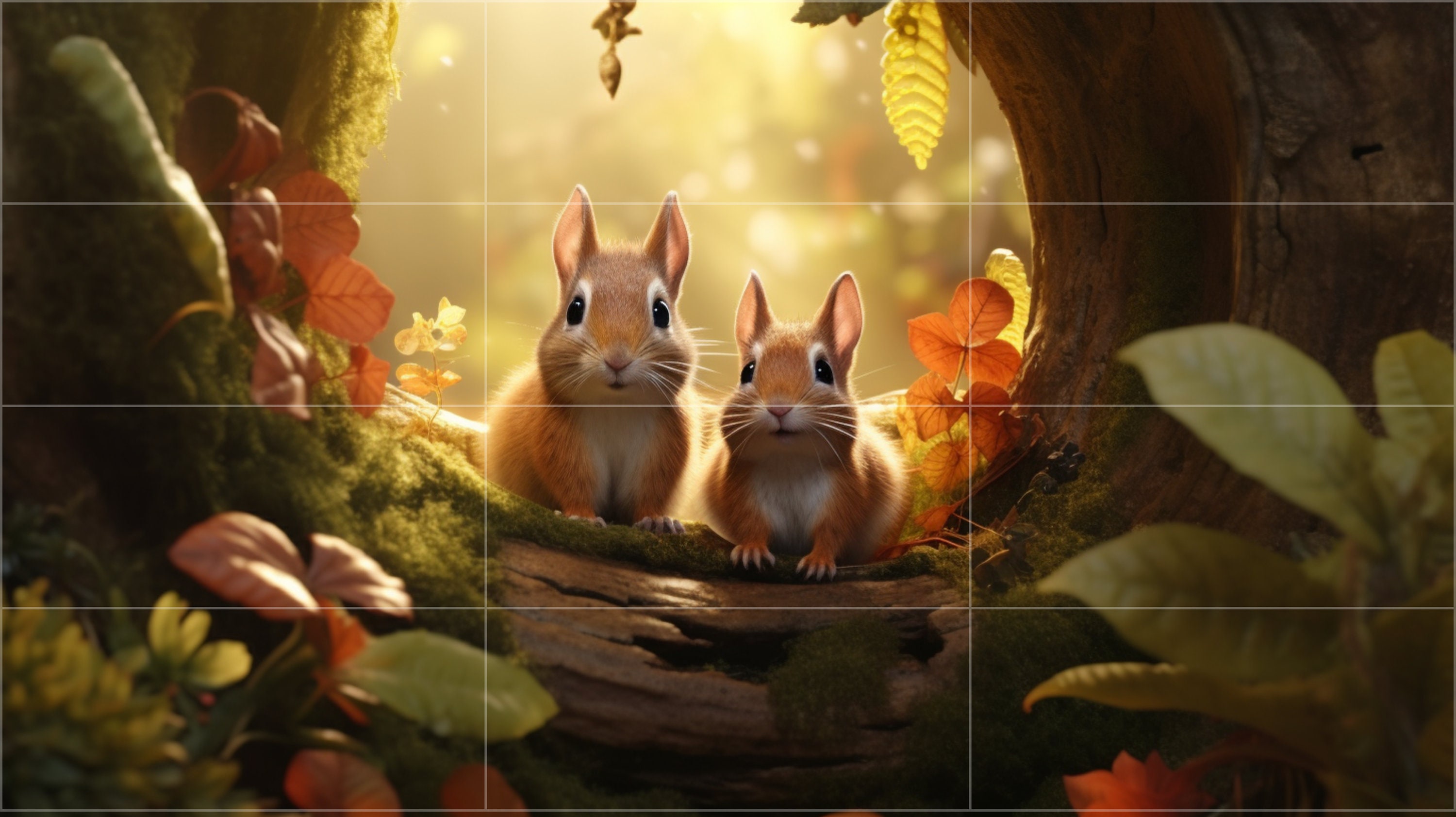 Squirrels for Kids Digital Backdrop, Digital Background, Squirrels ...