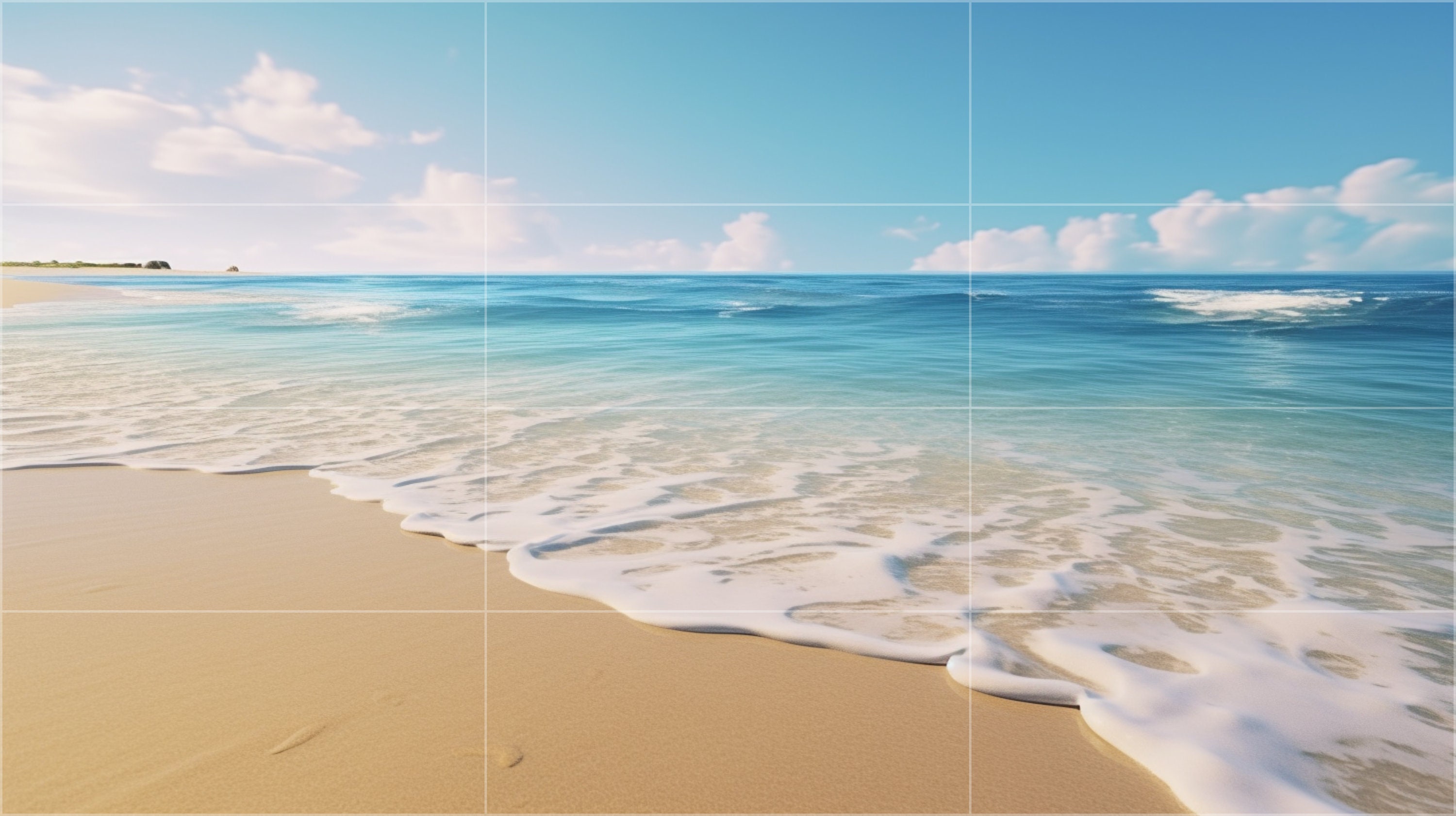 Summer Beach Digital Backdrop, Digital Background, Beach Background for ...