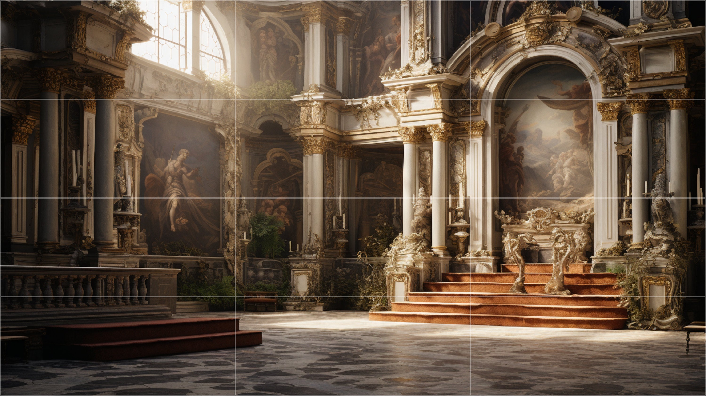 Renaissance Digital Backdrop, Digital Background, Renaissance ...