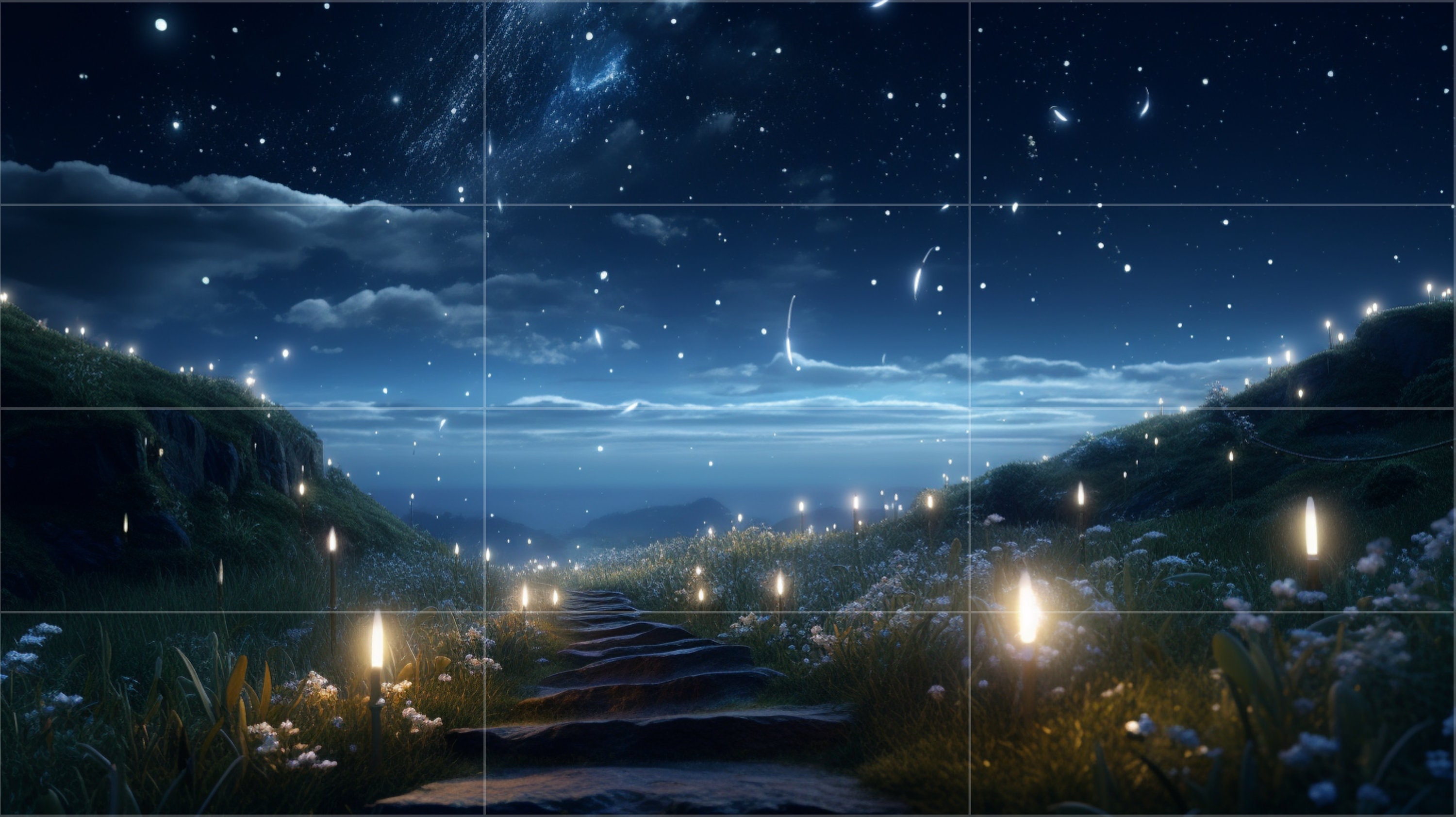 Celestial Pathway Digital Backdrop, Digital Background, Magical ...