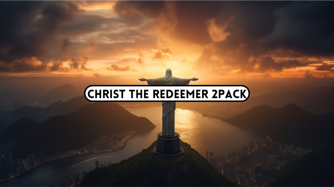 Christ the Redeemer Digital Backdrop, Digital Background, Rio De ...