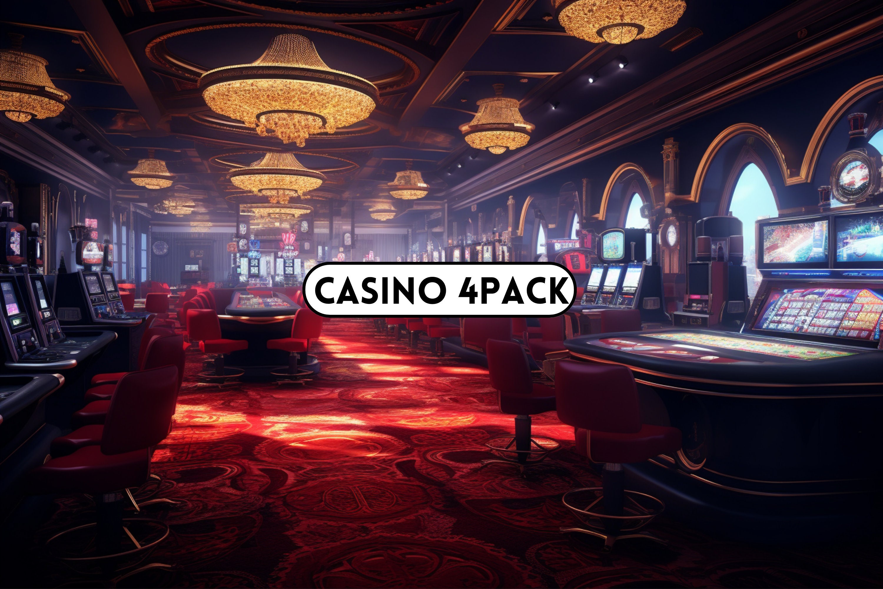 Casino Digital Backdrop, Digital Background, Casino Background for ...