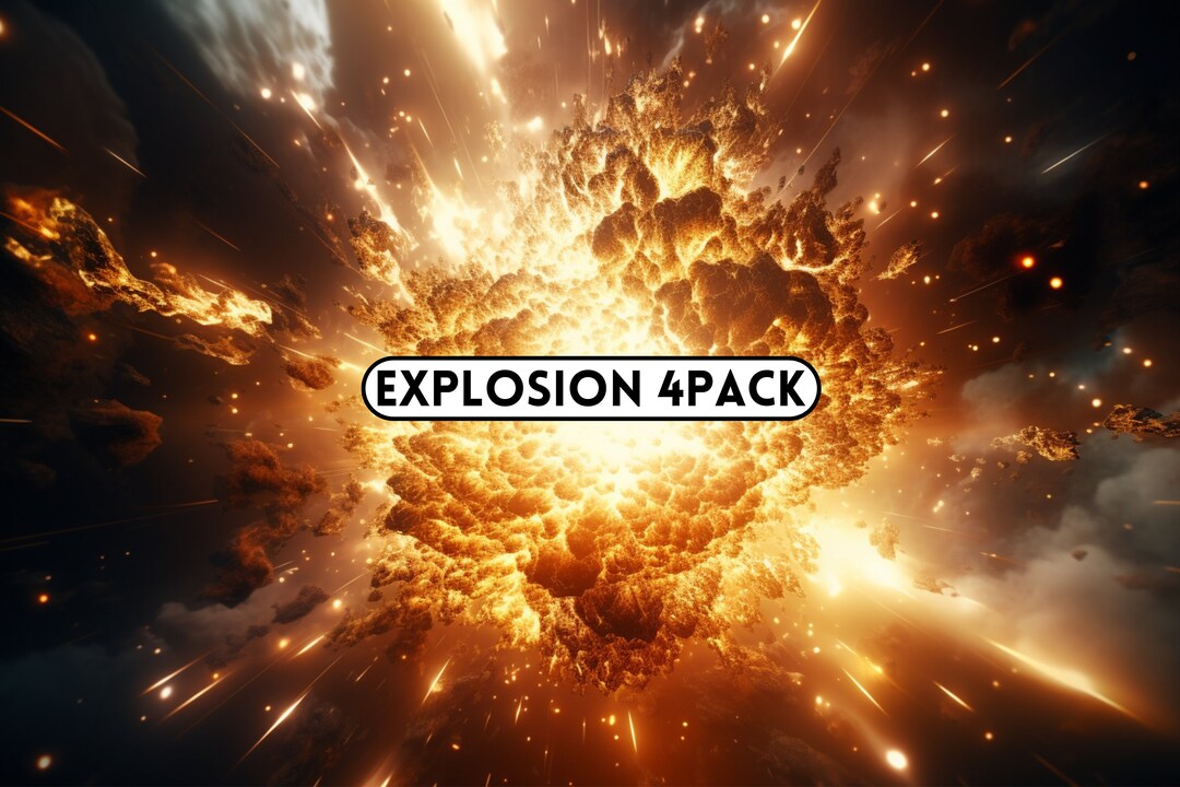 Explosion Digital Backdrop, Digital Background, Explosion Background ...