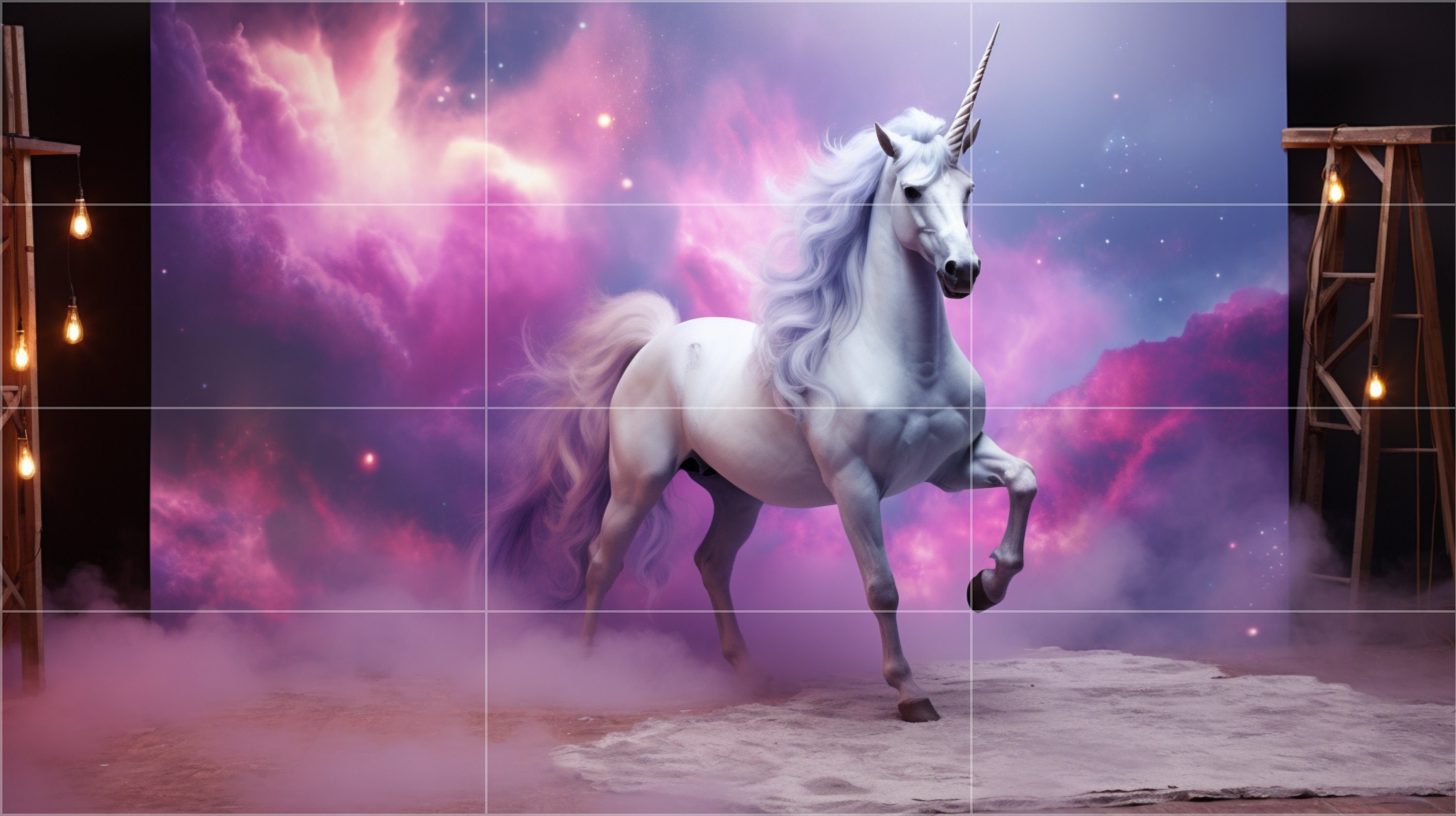 Unicorn Digital Backdrop, Digital Background, Unicorn Background for ...