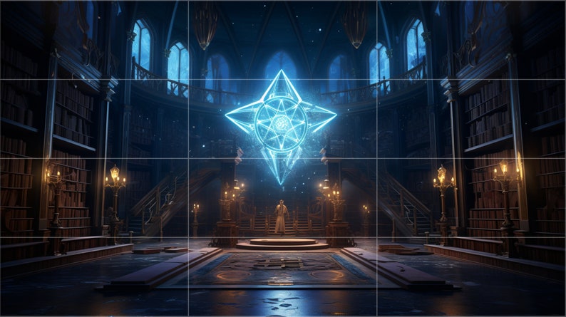 Mage Digital Backdrop, Digital Background, Wizard Background for ...