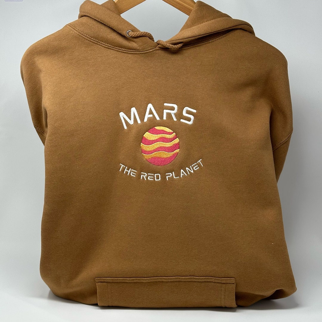 Mars Souvenir Heavyweight Embroidered Hoodie - Etsy