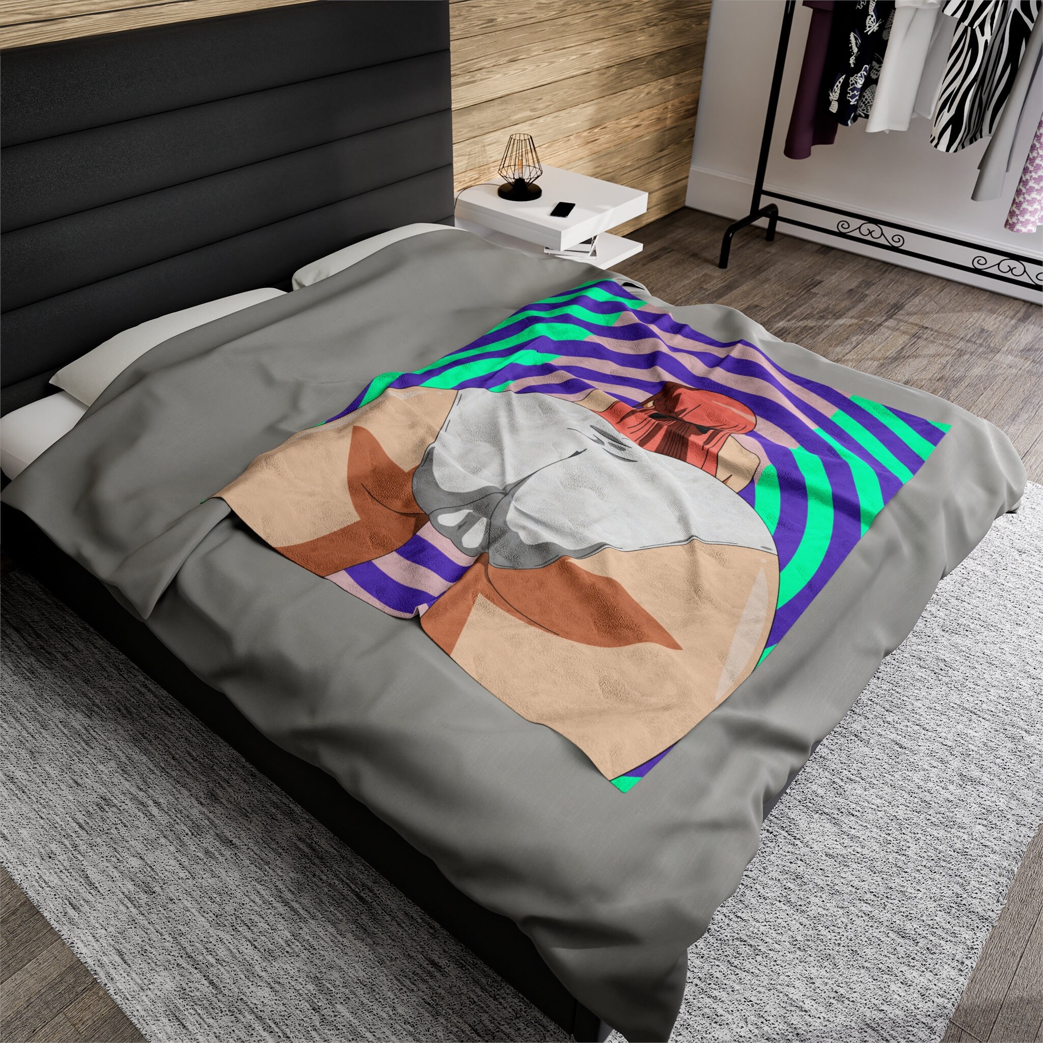 Waifu Ink Ecchi Anime Girl Butt Plush Blanket Etsy