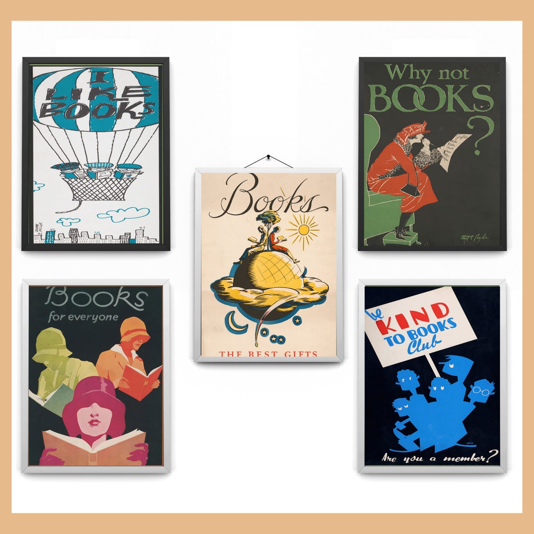 Bookshelf Decoration Bookshelf Decor Bookish Prints Book Themed Gifts ...