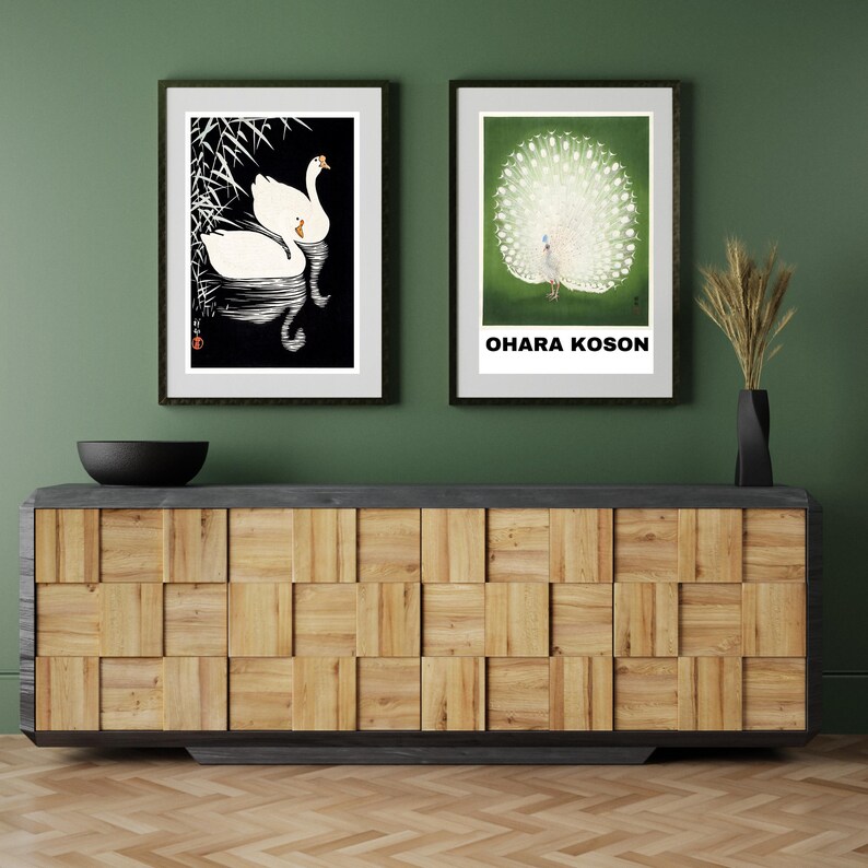 Vintage Japanese Print, Japandi Wall Art, Ohara Koson Print, Japandi ...