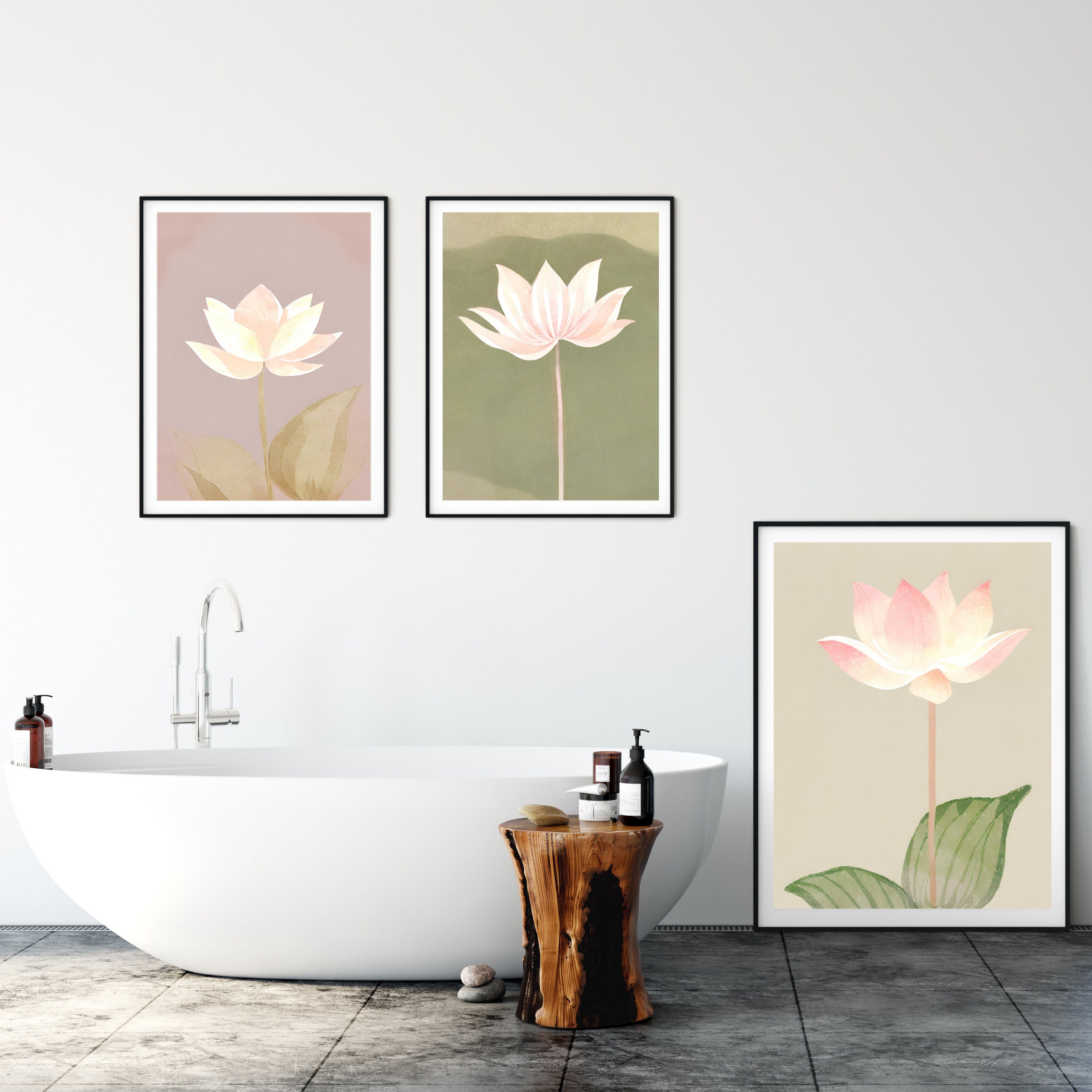 Lotus Flower Wall Art, Flower Wall Art,lotus Wall Art, Lotus Flower Art ...