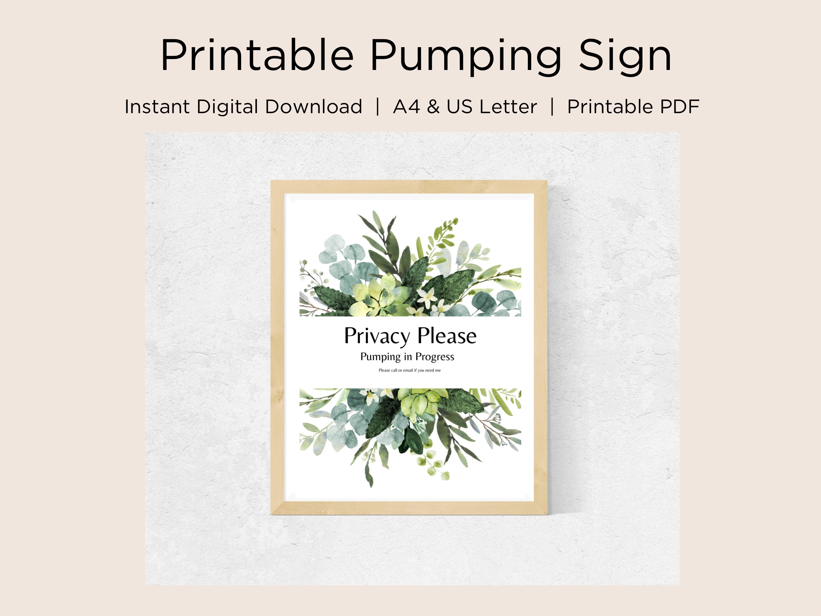 Printable Pumping in Progress Sign | Printable Breastfeeding Sign ...
