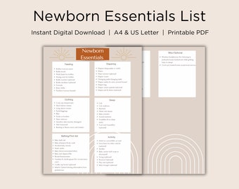 Baby Registry Checklist Rainbow - Etsy