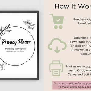 Printable Pumping in Progress Sign Printable Breastfeeding Sign Pumping ...