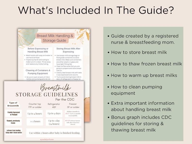 Breast Milk Handling And Storage Guide Breast Milk Storage Guidelines