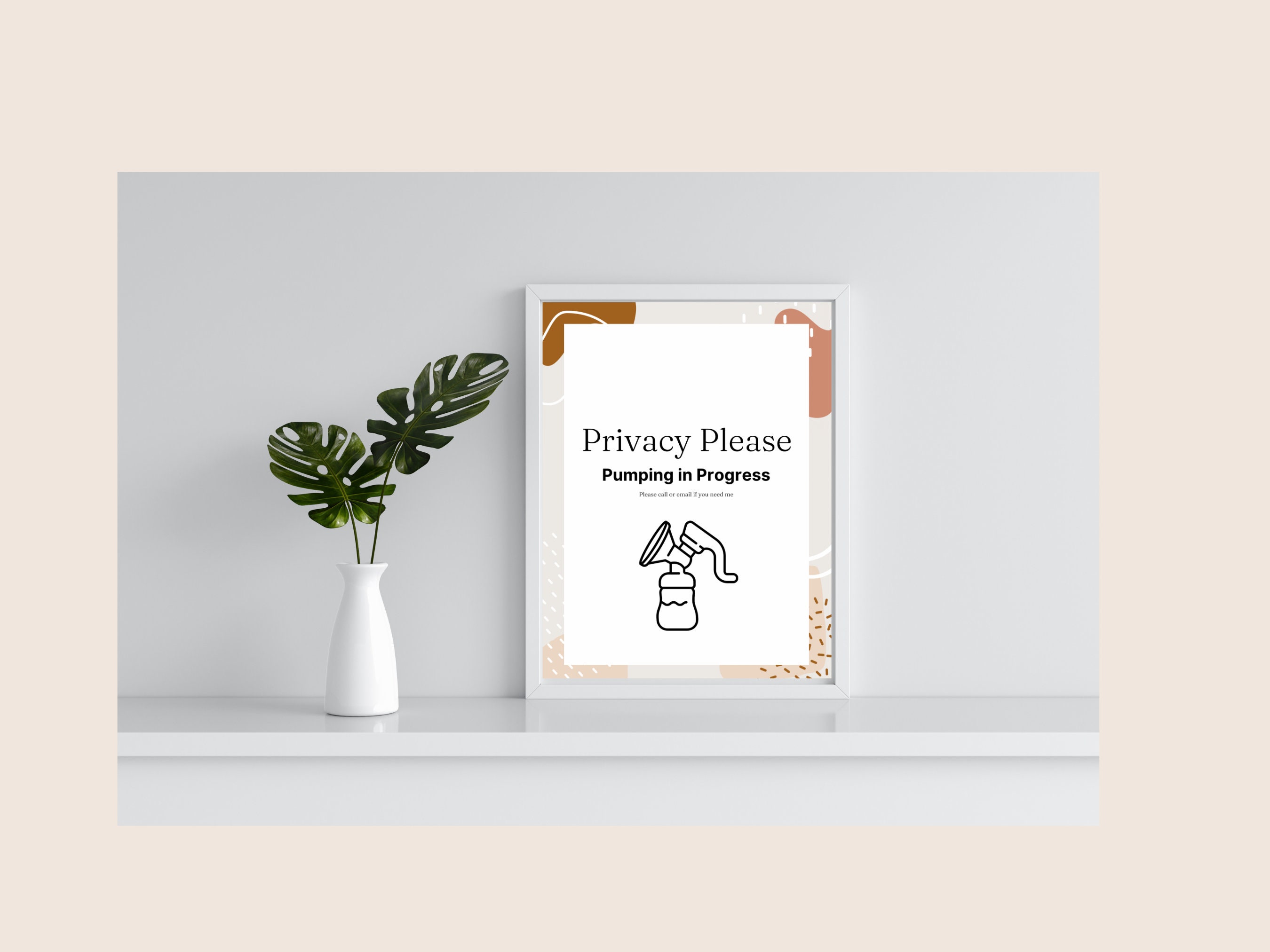 Printable Pumping in Progress Sign Printable Breastfeeding Sign Pumping ...